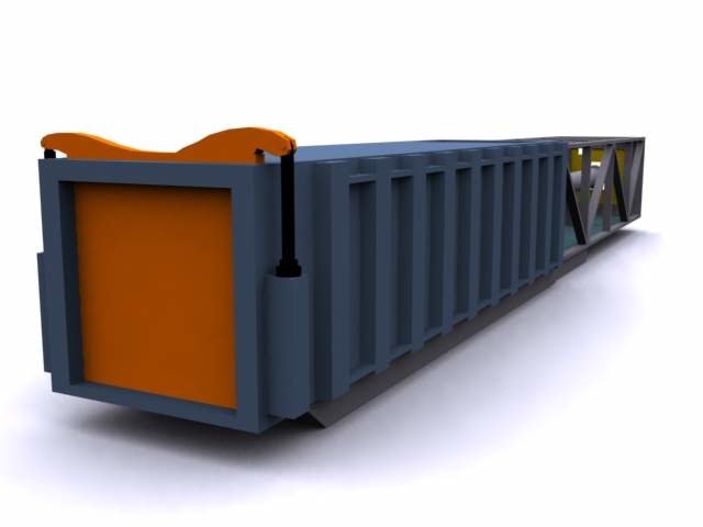 garbage compactor 3d model
