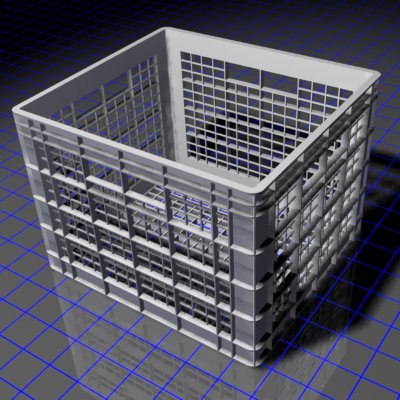 3D модель Ящик для молока - TurboSquid 195123
