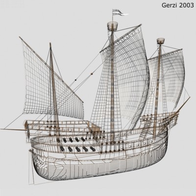 hanse kogge 3d model
