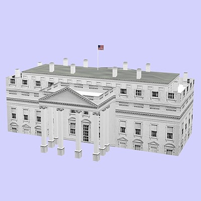 white house 3d model