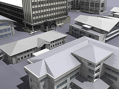 office buildings 3d model