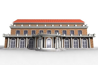 victorian building 3d model
