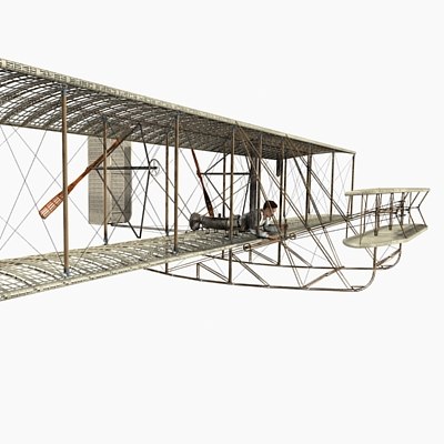 1903 wright flyer 3d model