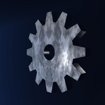 3ds max machine gear