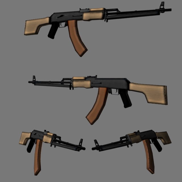 rpk-74 soviet ak74 3d model