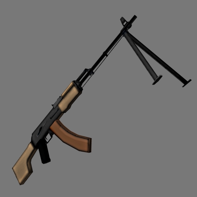 rpk-74 soviet ak74 3d model
