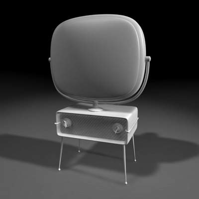 tv television 3d model