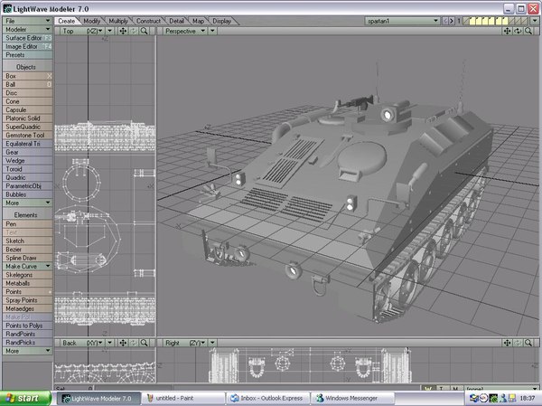 spartan apc 3d model