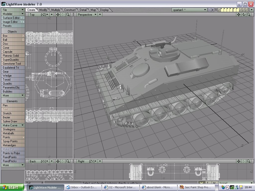 spartan apc 3d model
