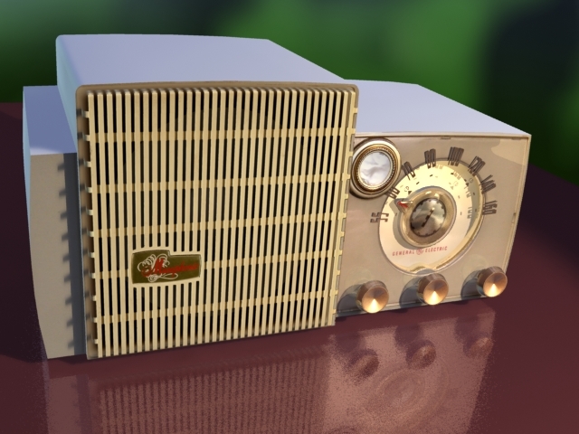 general electric musaphonic radio 3d model