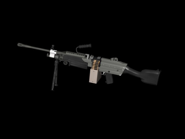 fn gun 3d max