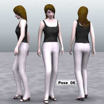 3d model human female girl