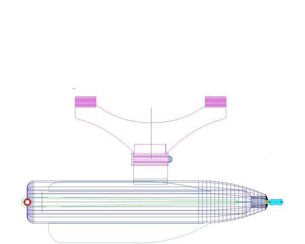 rubberband rocket toy 3d model