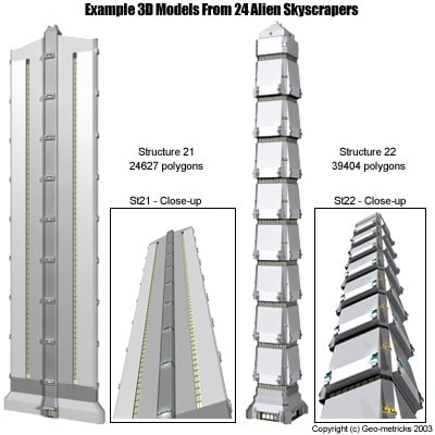 alien skyscrapers 3d model