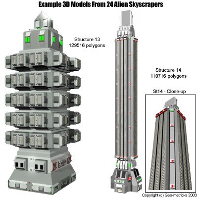 alien skyscrapers 3d model