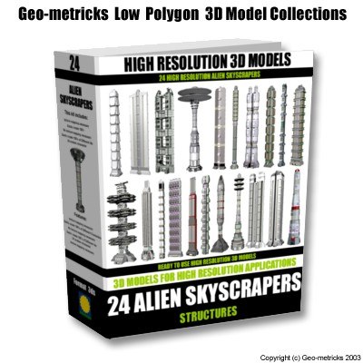 alien skyscrapers 3d model