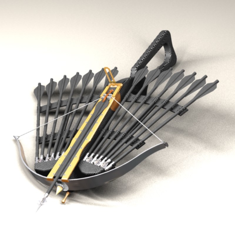 3ds max crossbow bow