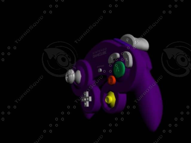 gamecube controller 3d model