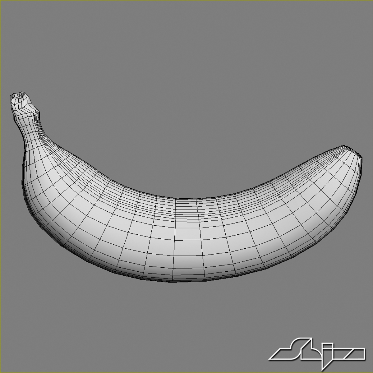 banana fruit 3d model