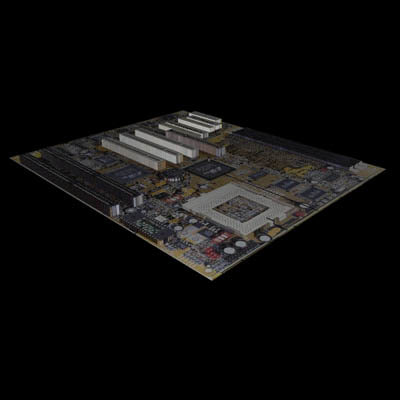 free motherboard 3d model