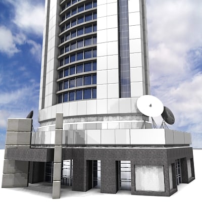 3d skyscraper sky scraper model