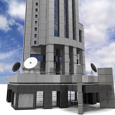3d skyscraper sky scraper model