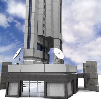 3d skyscraper sky scraper model