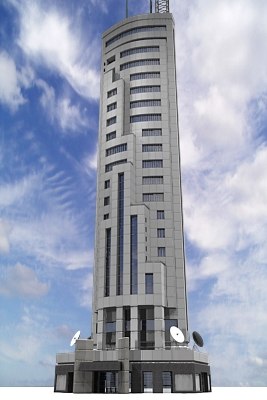 3d skyscraper sky scraper model