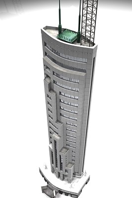 3d skyscraper sky scraper model