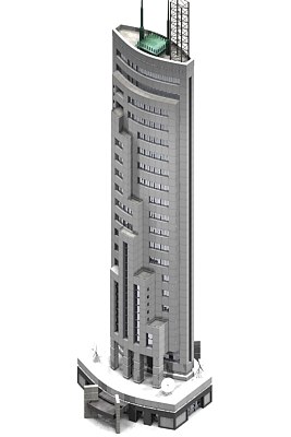 3d skyscraper sky scraper model