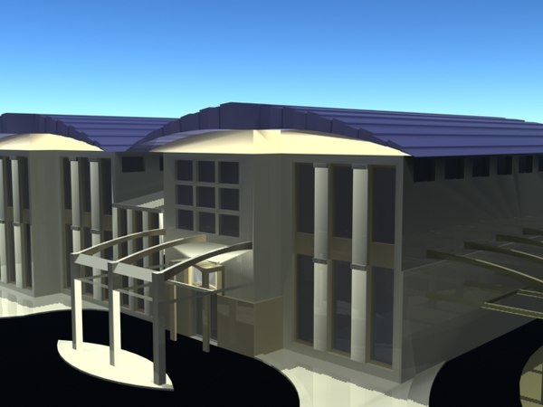 free gym gymnasium 3d model