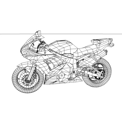 2003 yamaha 3d model