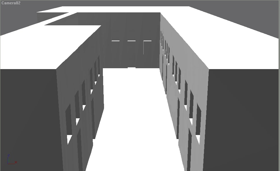 3d alleyway way street model