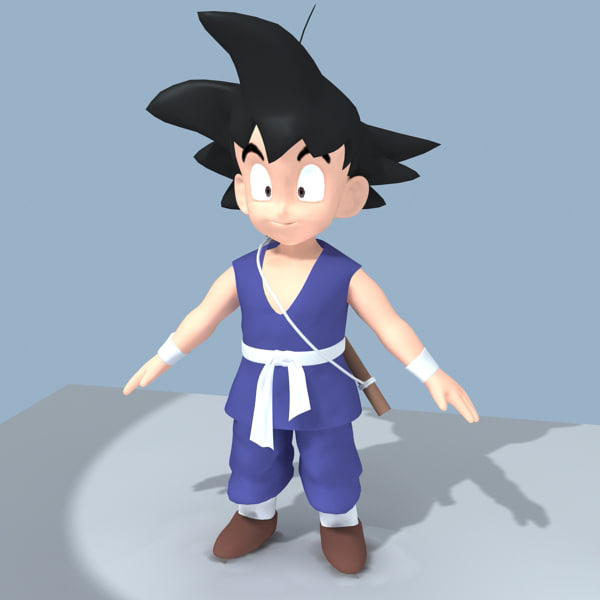 3d goku animation model