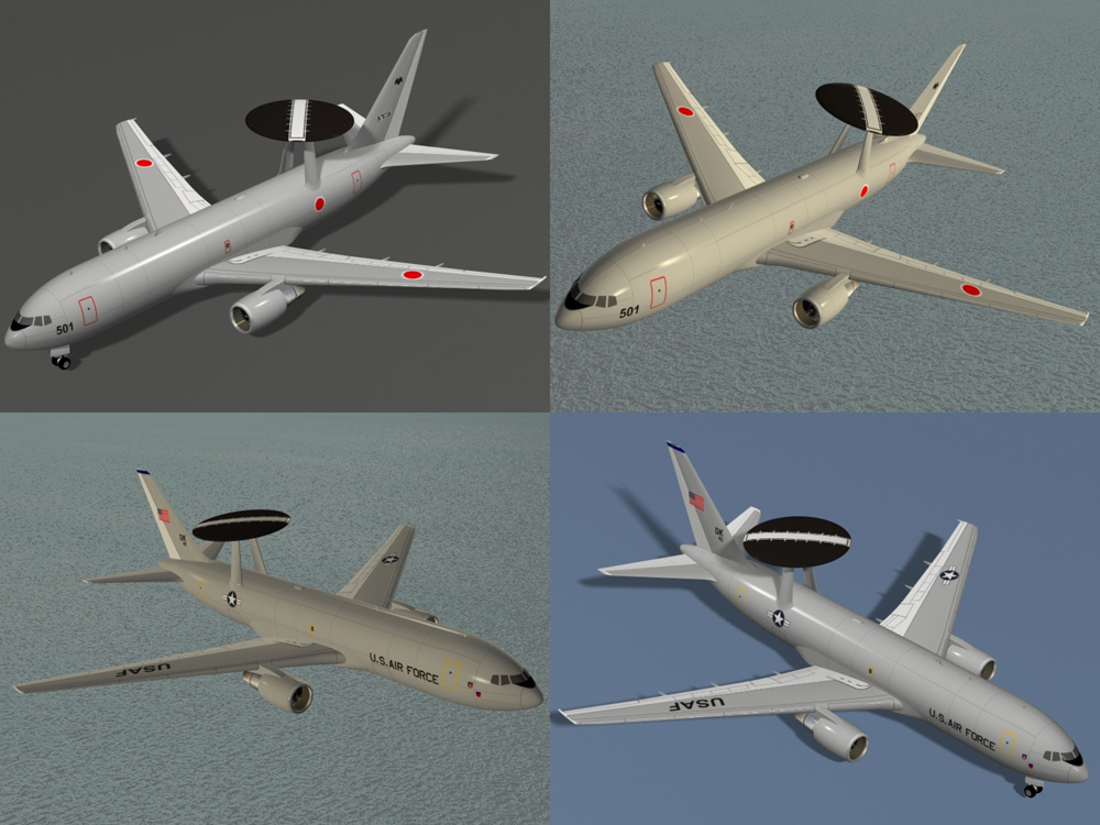 3d e-767 awacs usaf 767 model
