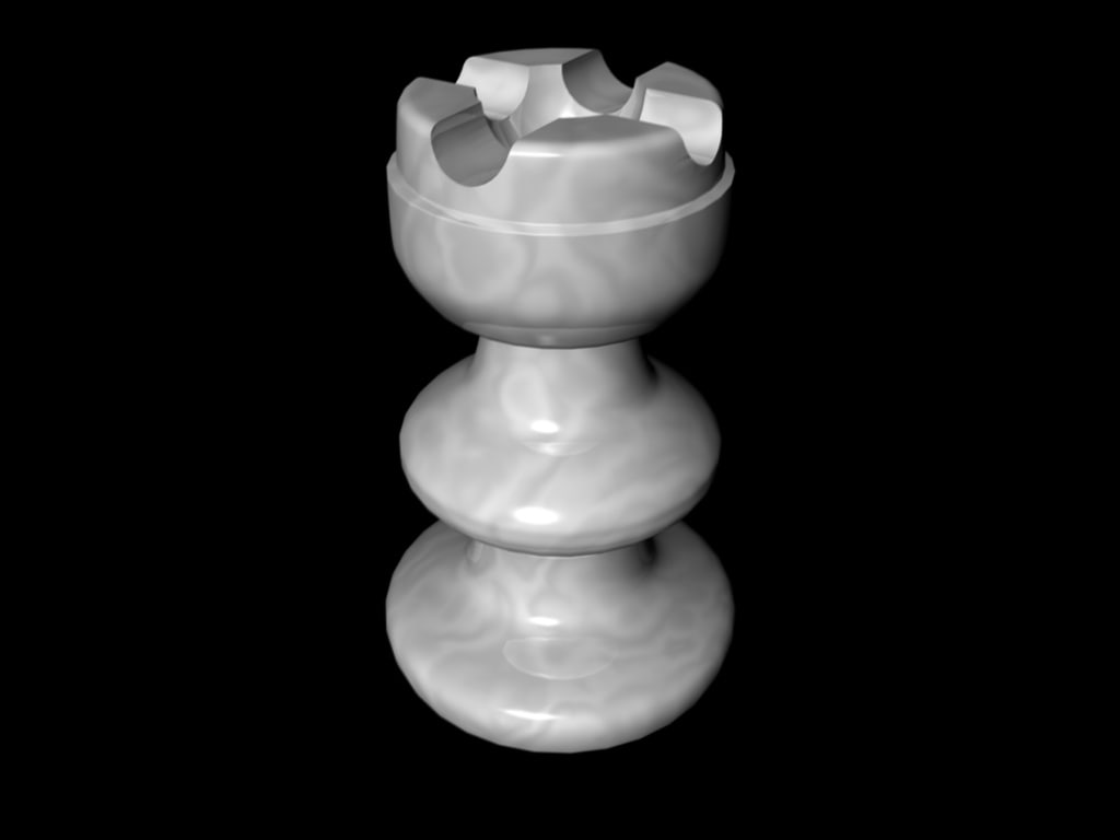 rook chess piece 3d model