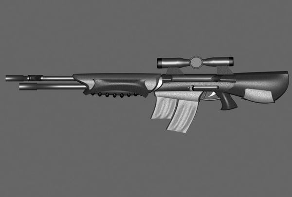 free gun 3d model