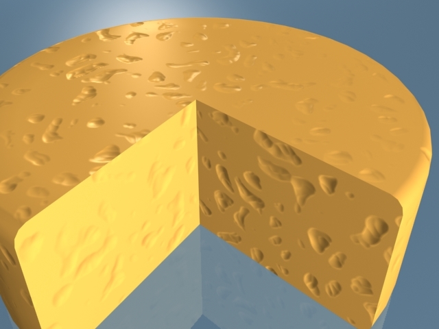 3d slice cheese model