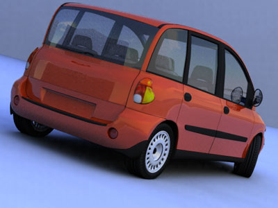 fiat multipla 3d model