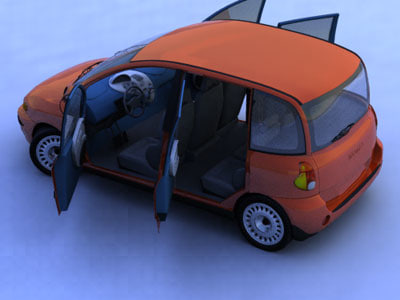 fiat multipla 3d model