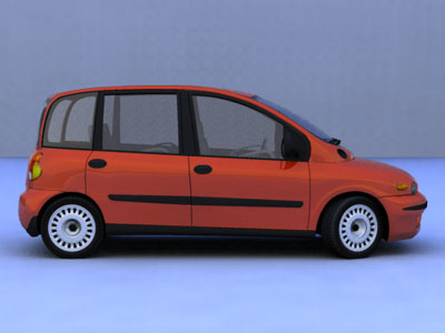 fiat multipla 3d model