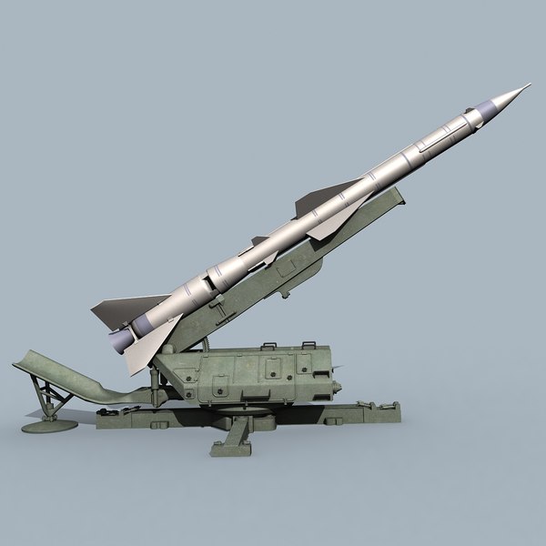 s-75 missiles sa-2 3d model