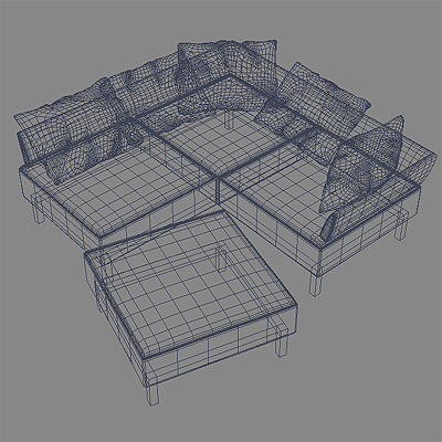 3d dxf sofa