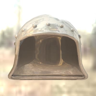 3d european sallet helm