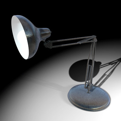 3d model of desklamp bulb power