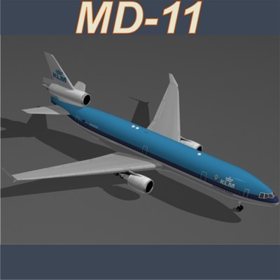 md-11 klm 3d model