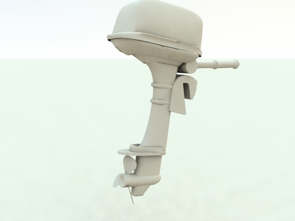 outboard motor 3d model