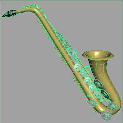 saxophone sax 3d model