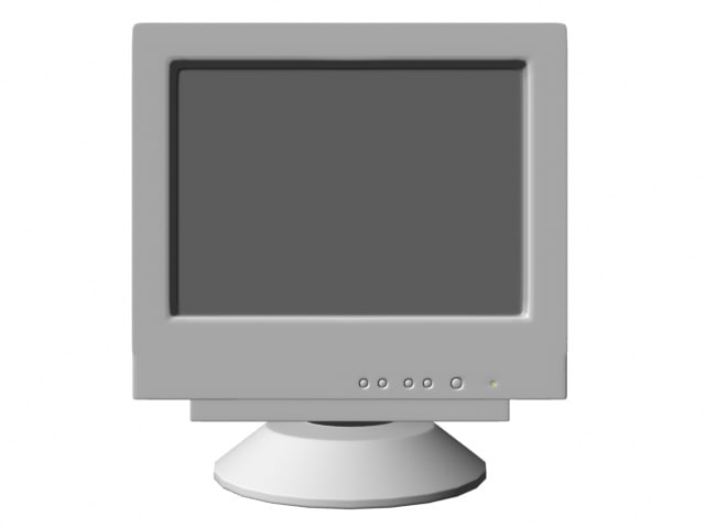 free computer monitor 3d model