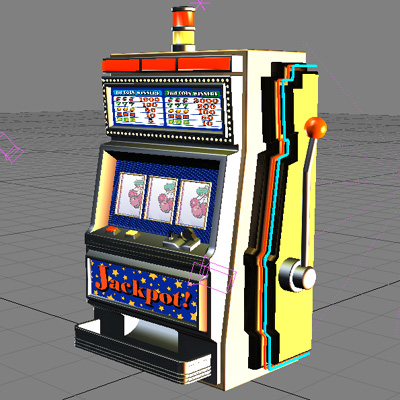 slot machine 3d model